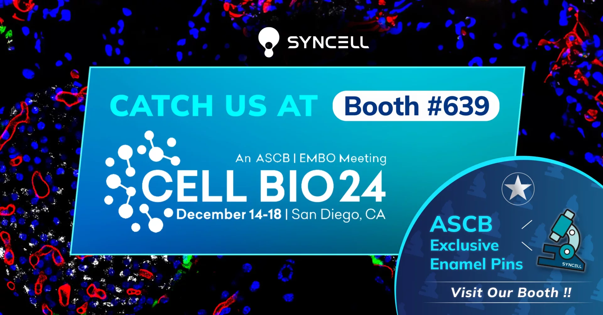 Join Syncell at Booth #639 at Cell Bio 2024 in San Diego!